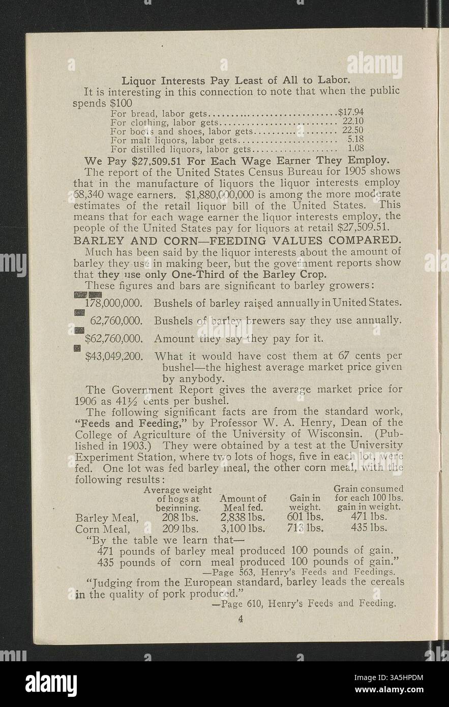 This pamphlet by the Minnesota Anti-Saloon League compares truths and ...