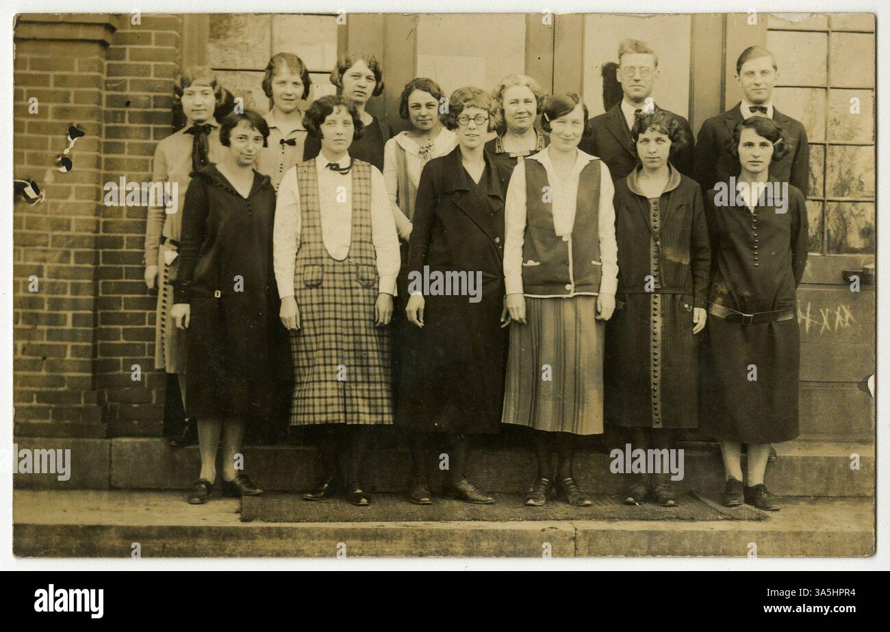 This group portrait shows the faculty of Fairfax High School in Fairfax ...