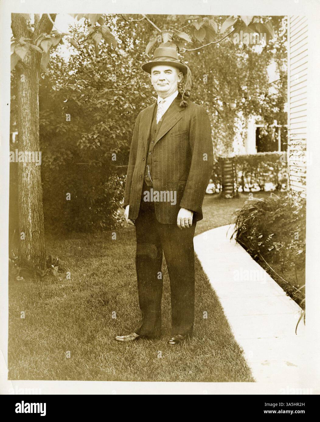 This formal portrait captures an unidentified man during the Norse ...