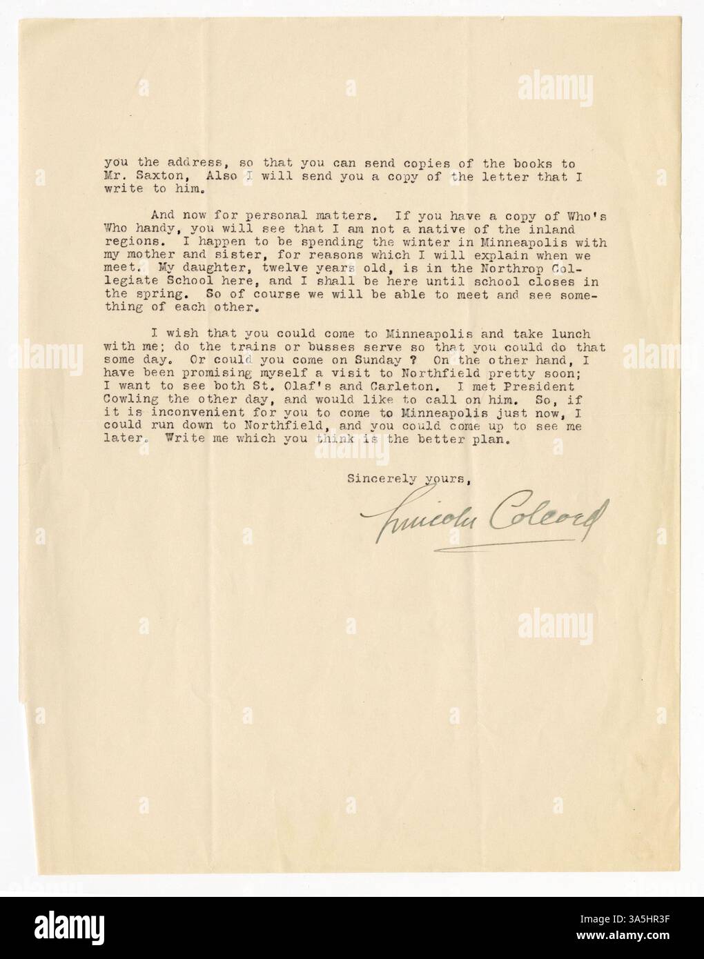 In this letter, dated February 19, 1926, Lincoln Colcord writes to Ole ...