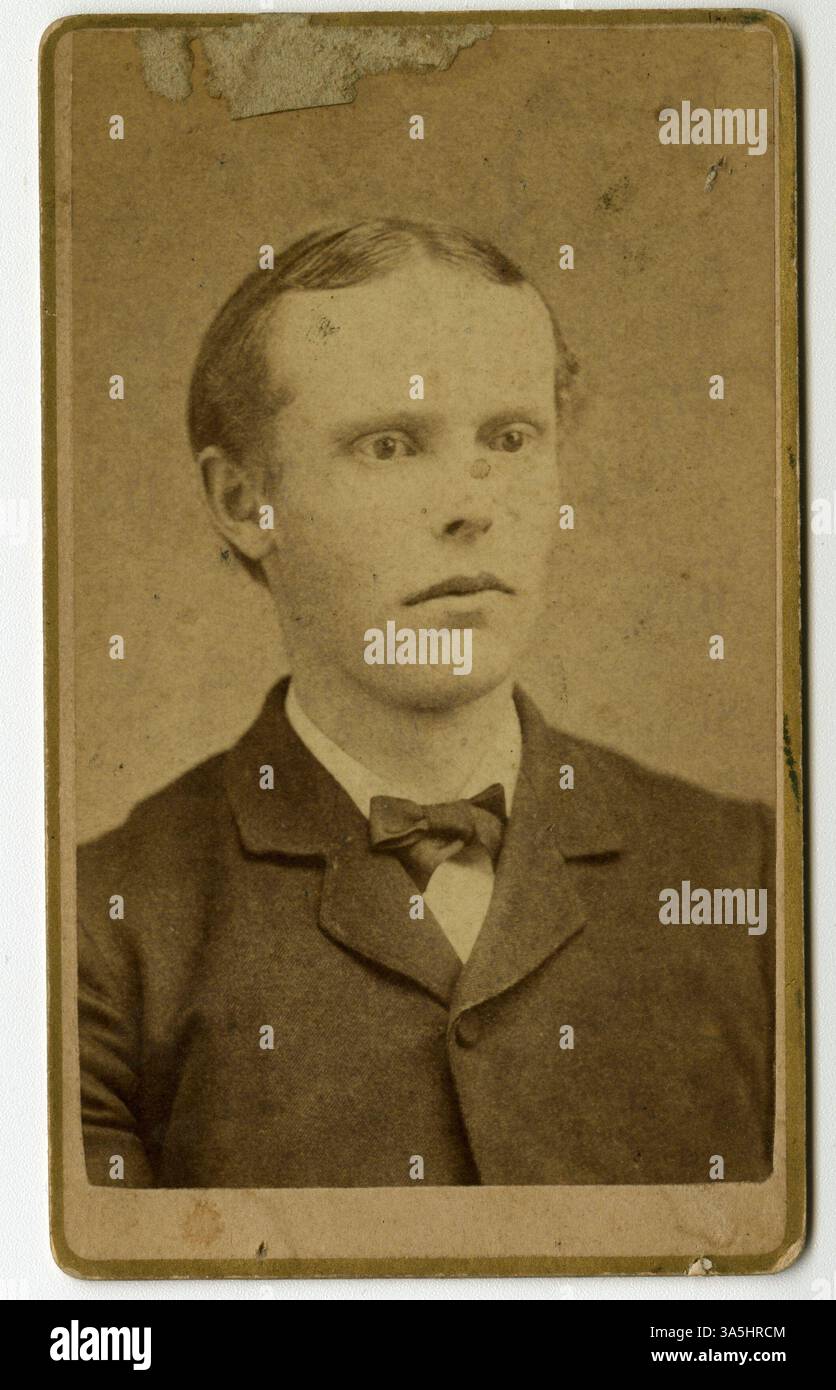 A portrait of Parelius Rognlie, taken in Minneapolis, Minnesota. The ...