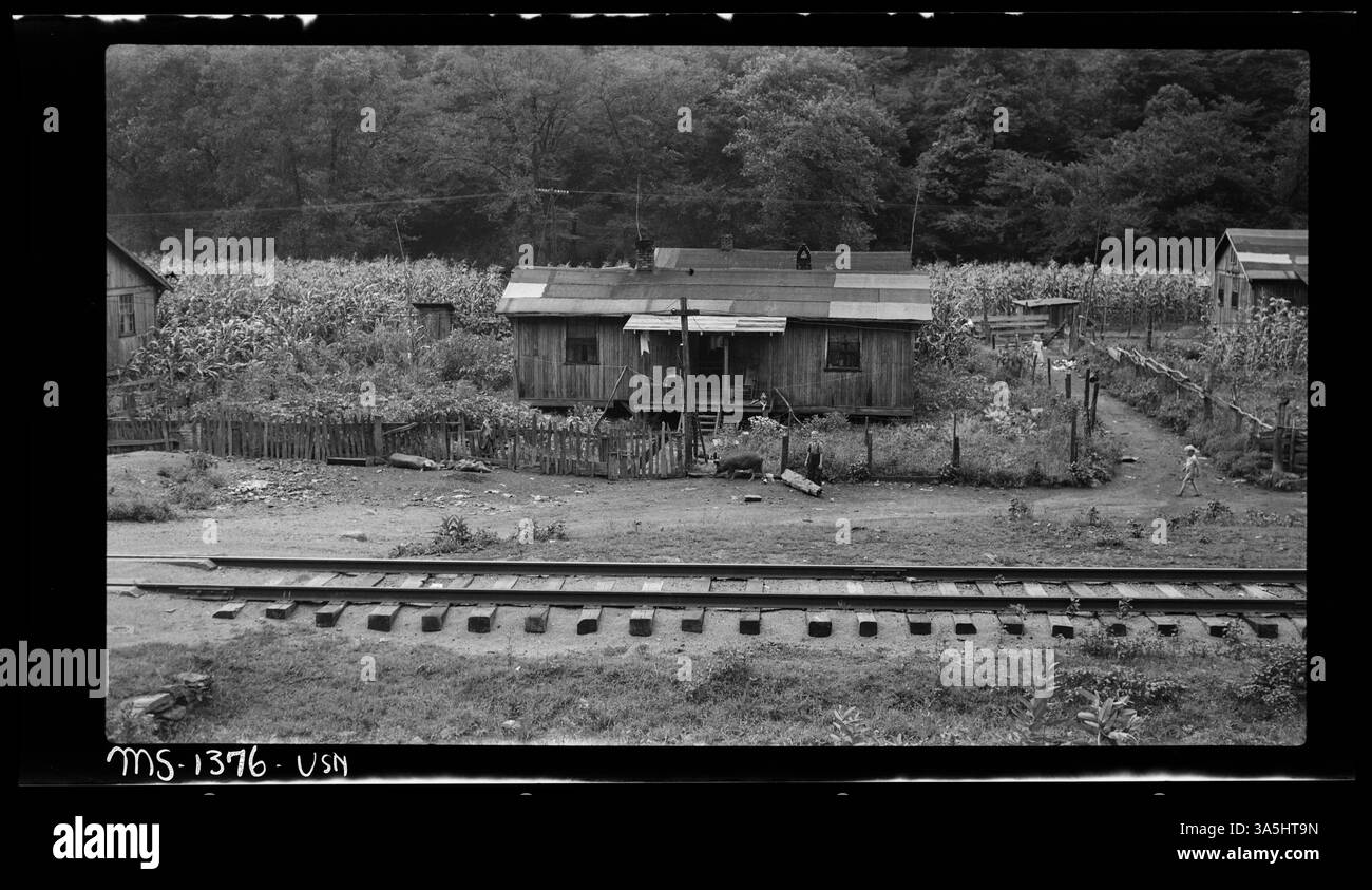 The image shows company-owned houses at the Fox Ridge Mining Company’s ...