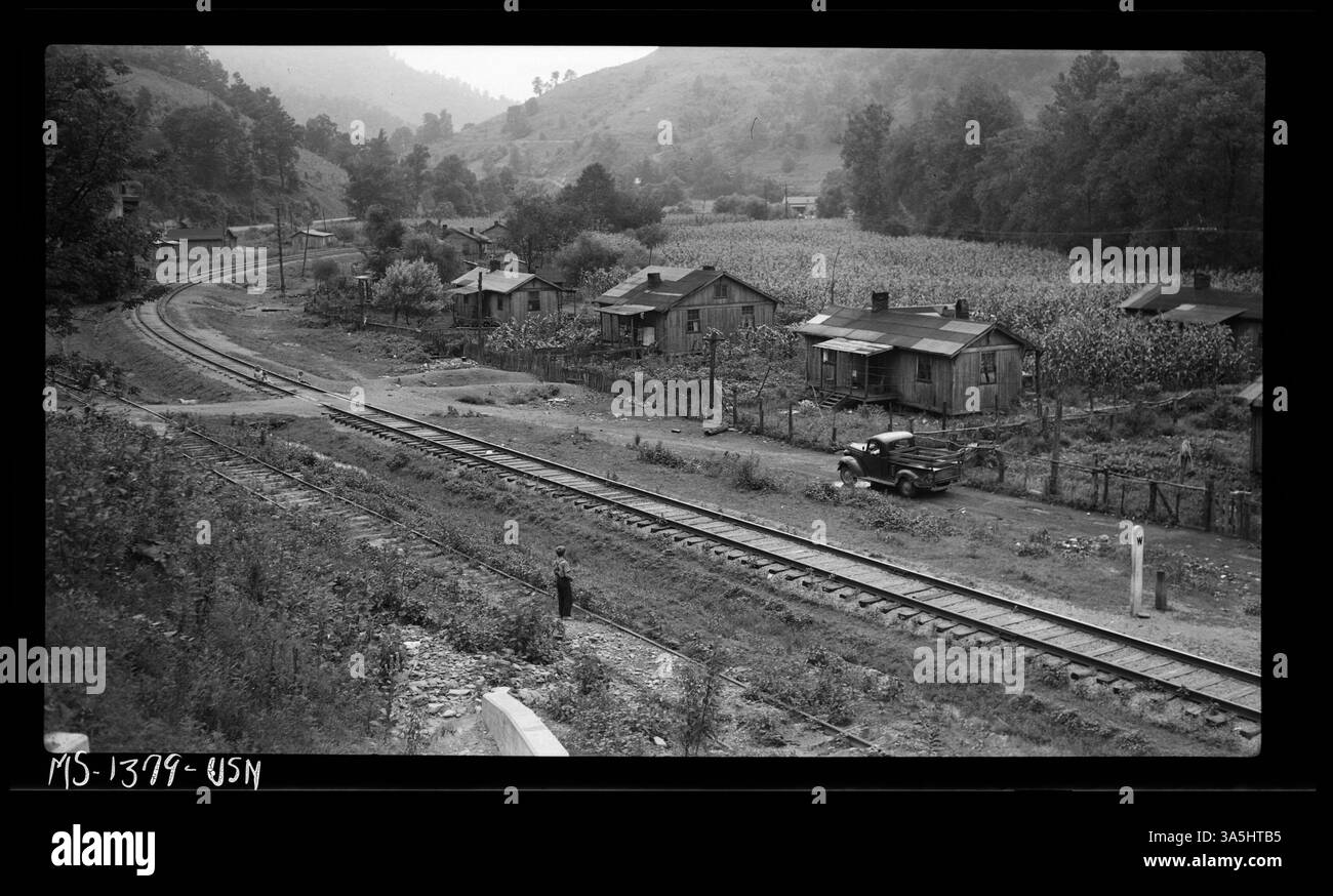 Company-owned houses rented to miners at Fox Ridge Mining Company's ...