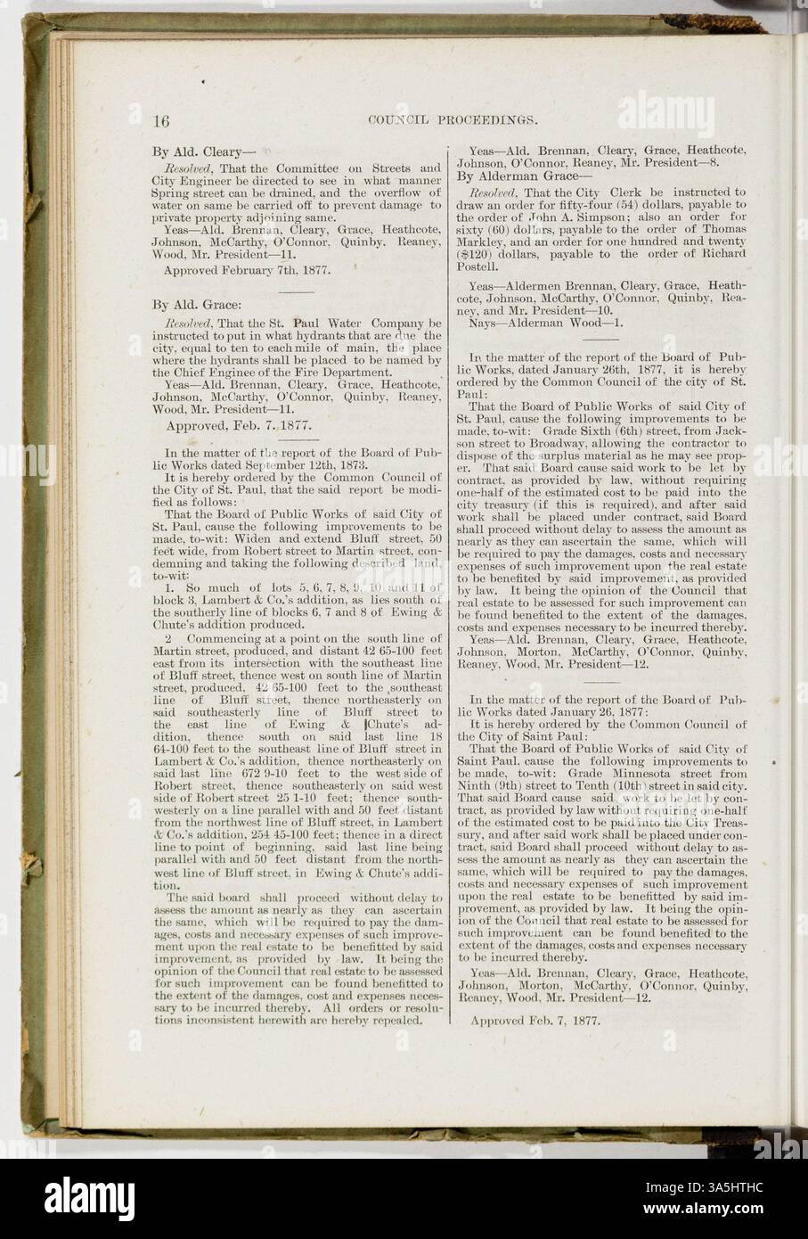 This volume captures the activities of the St. Paul City Council for ...