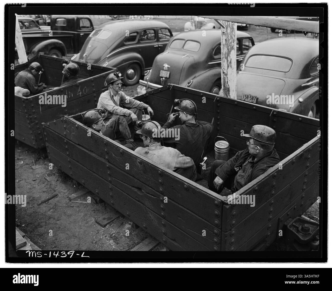 A mantrip leaving U.S. Coal and Coke Company’s Gary Mines in Gary ...