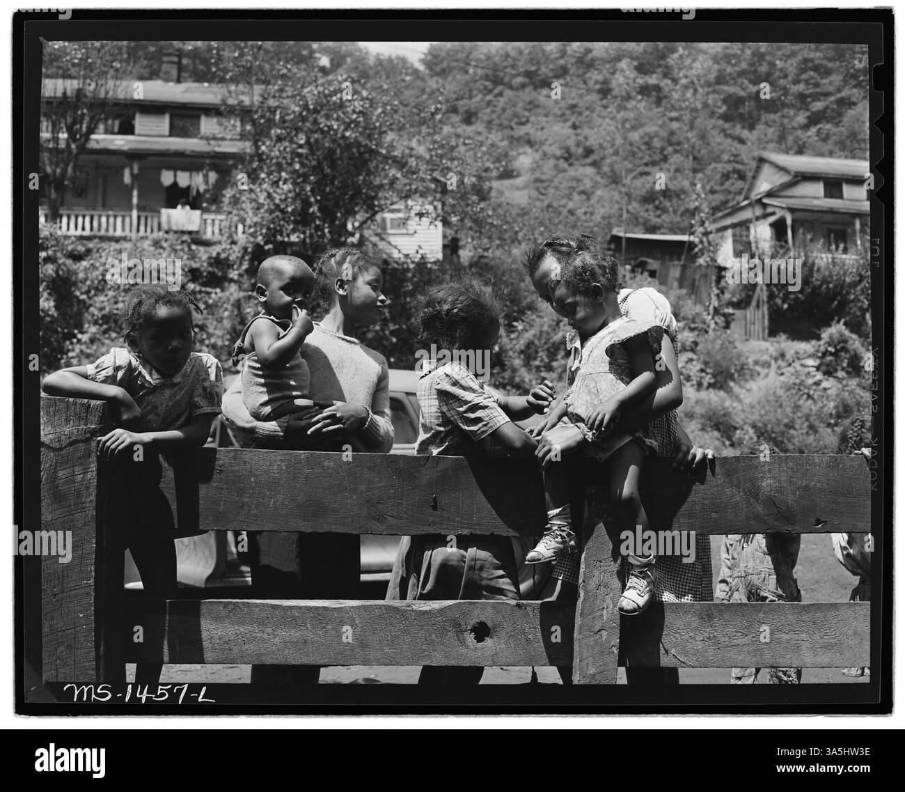 A photograph showing children of miners at Gilliam Coal and Coke ...
