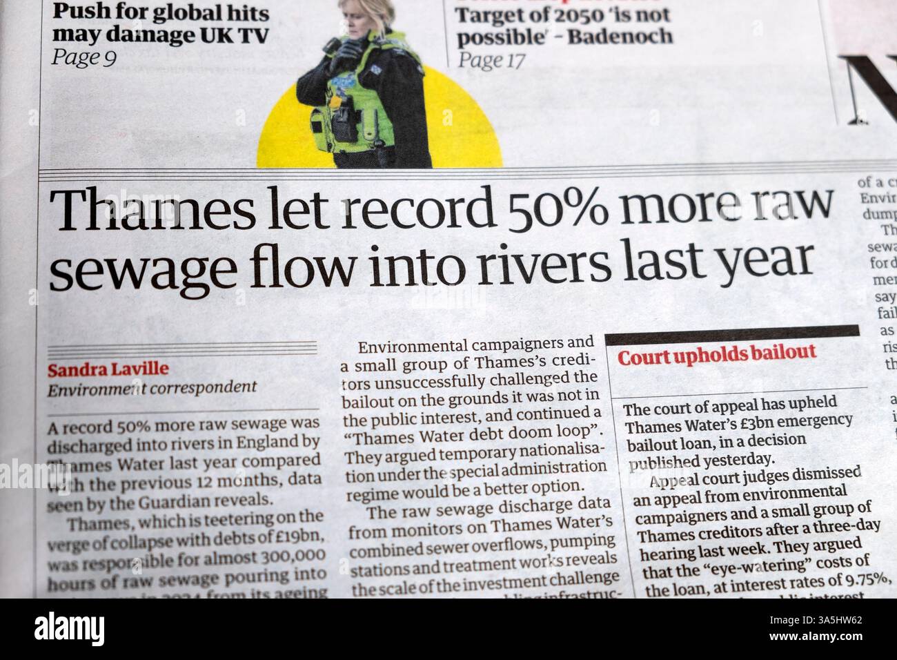 'Thames (Water) let record 50% more raw sewage flow into rivers last ...