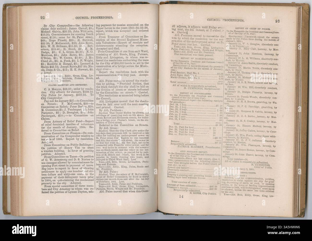 A detailed record of the St. Paul Common Council's official proceedings ...