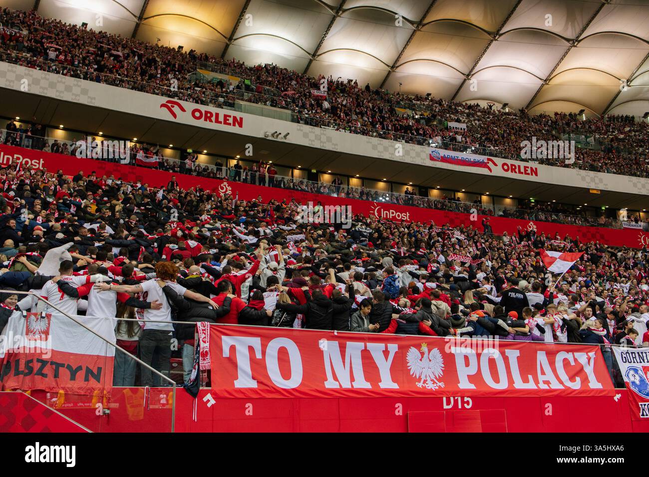 Supporters of Poland are seen during the European Qualifiers for the ...