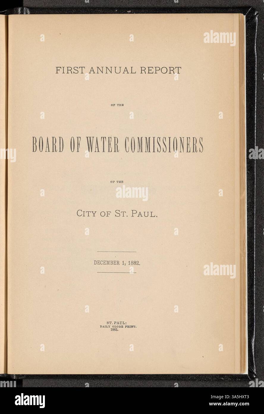 The 1882 records of the Saint Paul Common Council document key ...