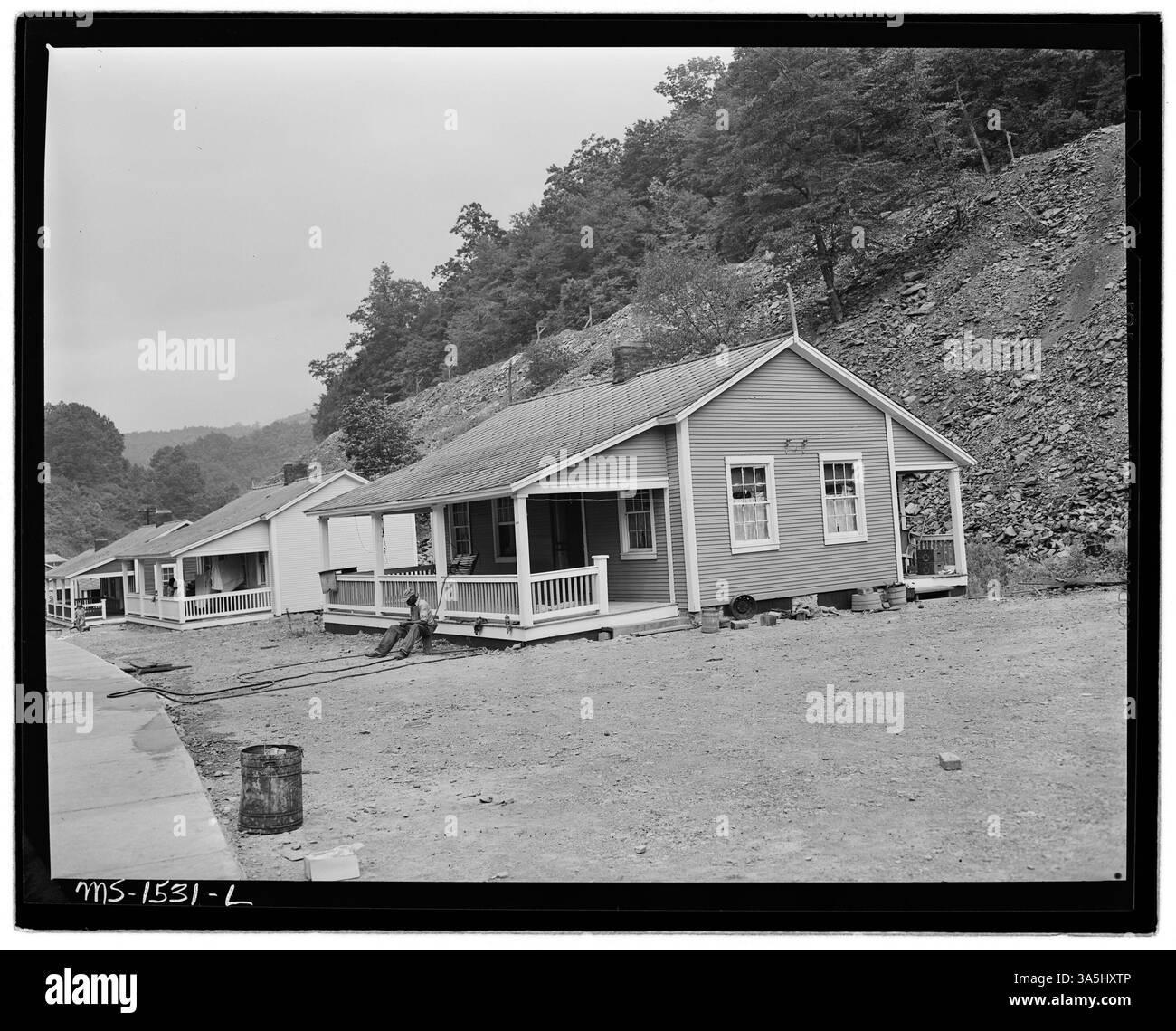 Houses in Gary Mines, McDowell County, recently repainted and repaired ...