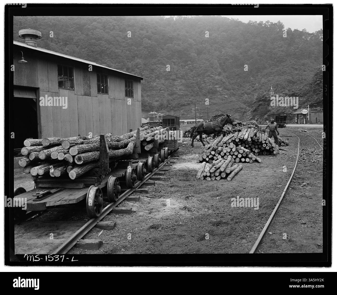 Timbering efforts at U.S. Coal and Coke Company's Gary Mines in ...