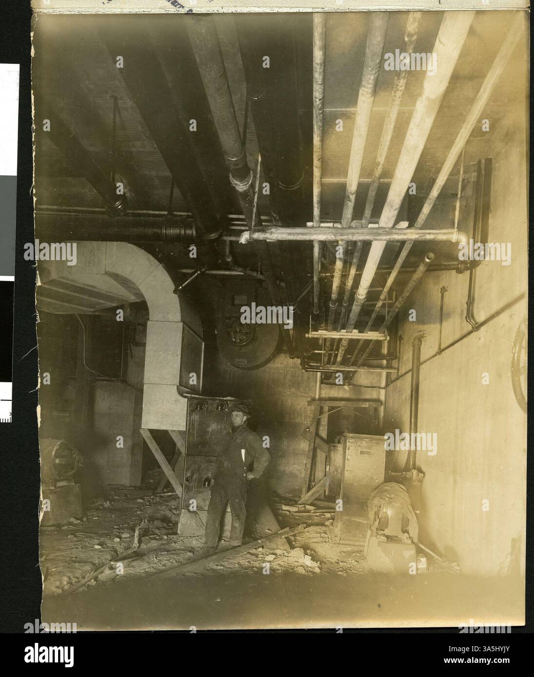 Work is underway on the ventilation system in the basement of the ...