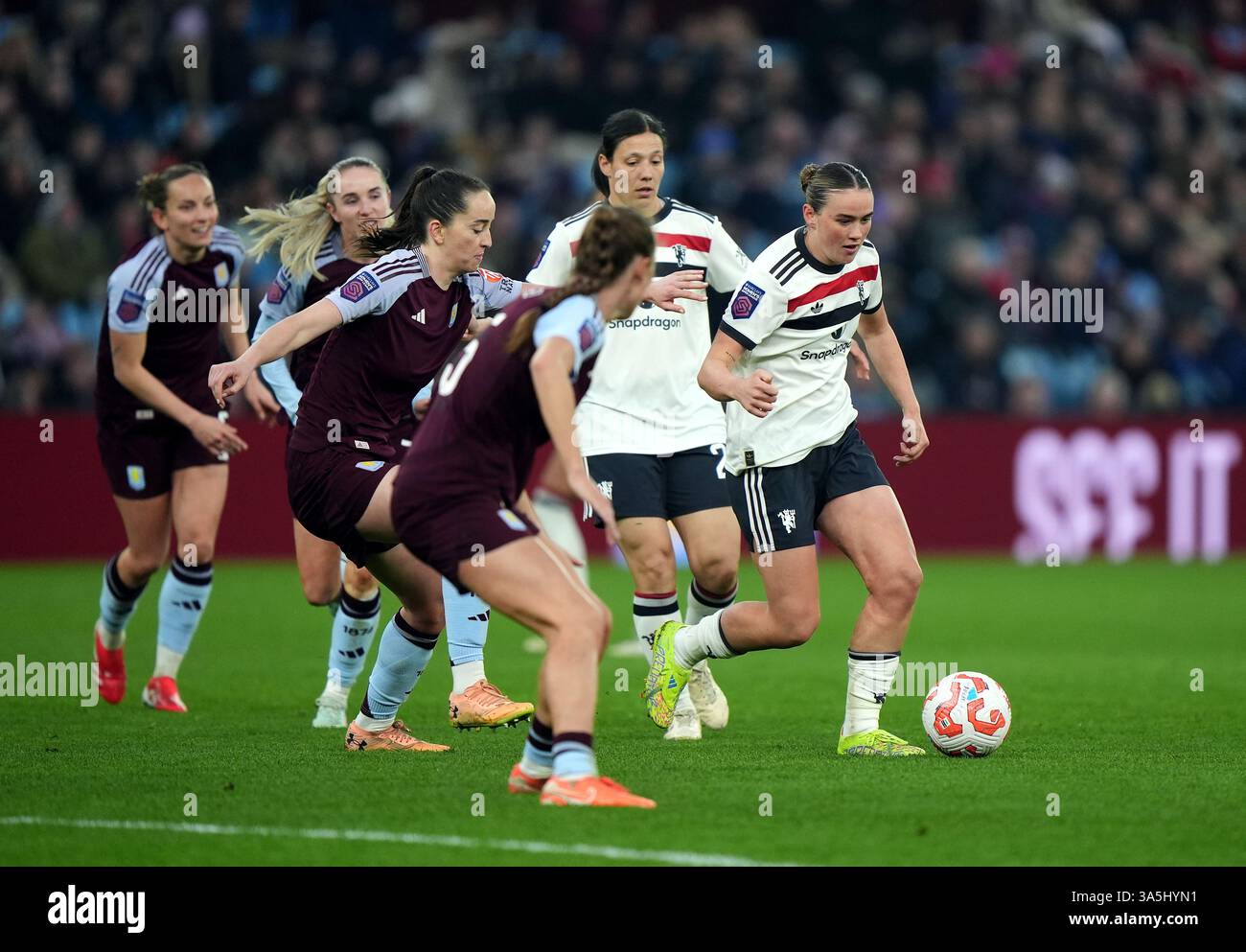 Manchester United's Grace Clinton in action during the Barclays Women's ...
