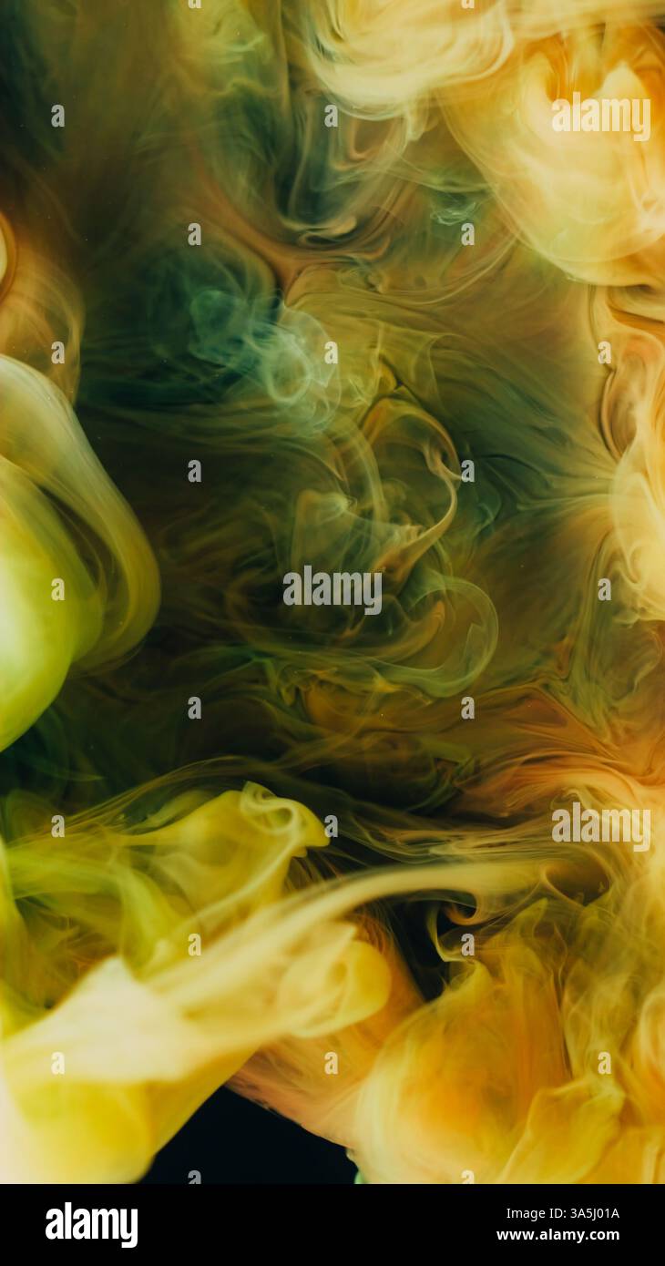 Watercolor ink. Acrylic splash. Colorful haze flow mix dye liquid ...