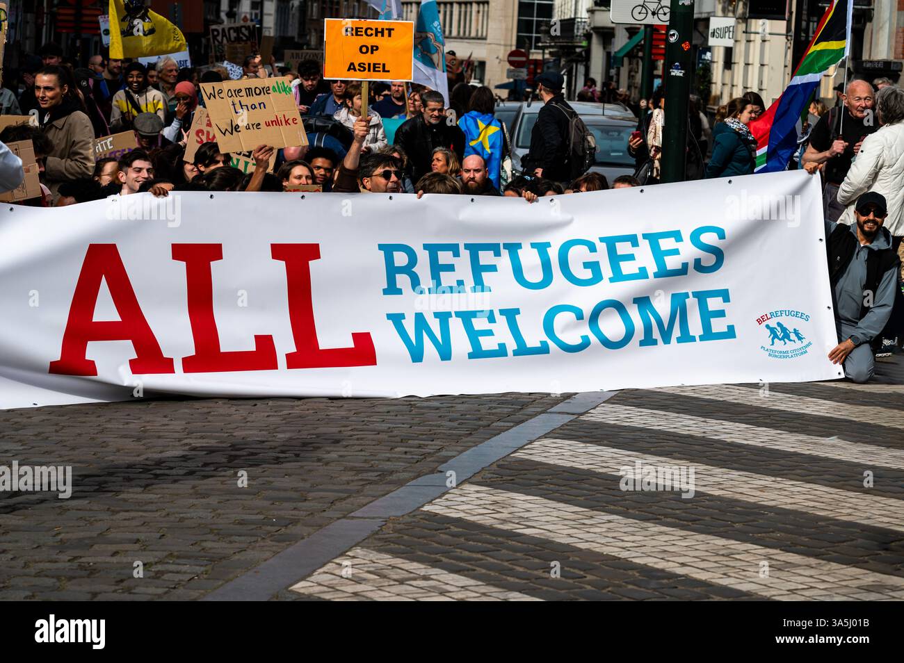 National Protest march against racism, hatred, discrimination, un ...