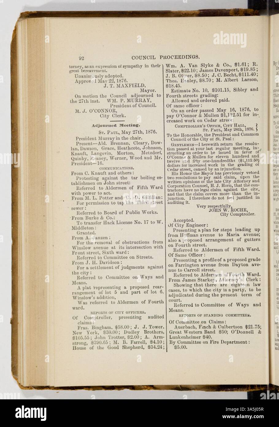 This volume includes the official record of the St. Paul Common Council ...