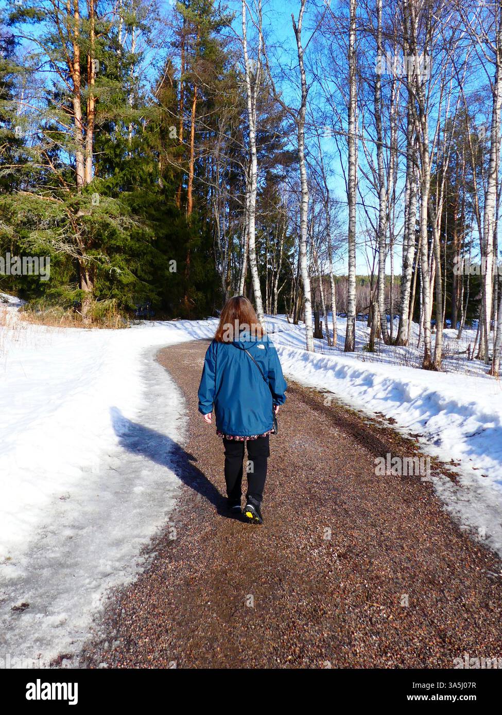 Spring walk female hi-res stock photography and images - Alamy