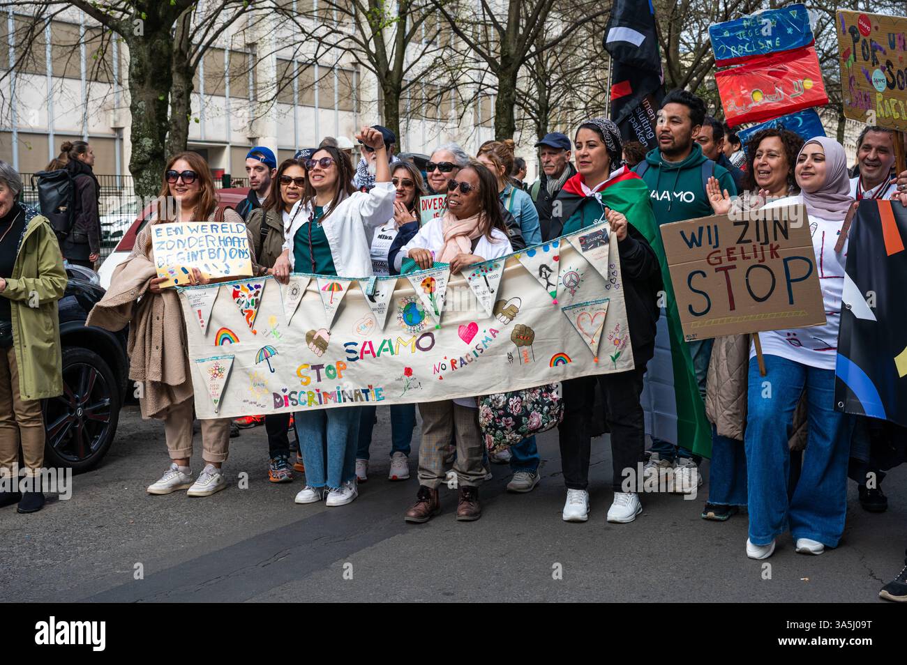 National Protest march against racism, hatred, discrimination, un ...