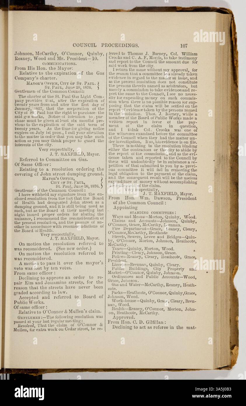 Official records of st pauls city council activities from janu hi-res ...