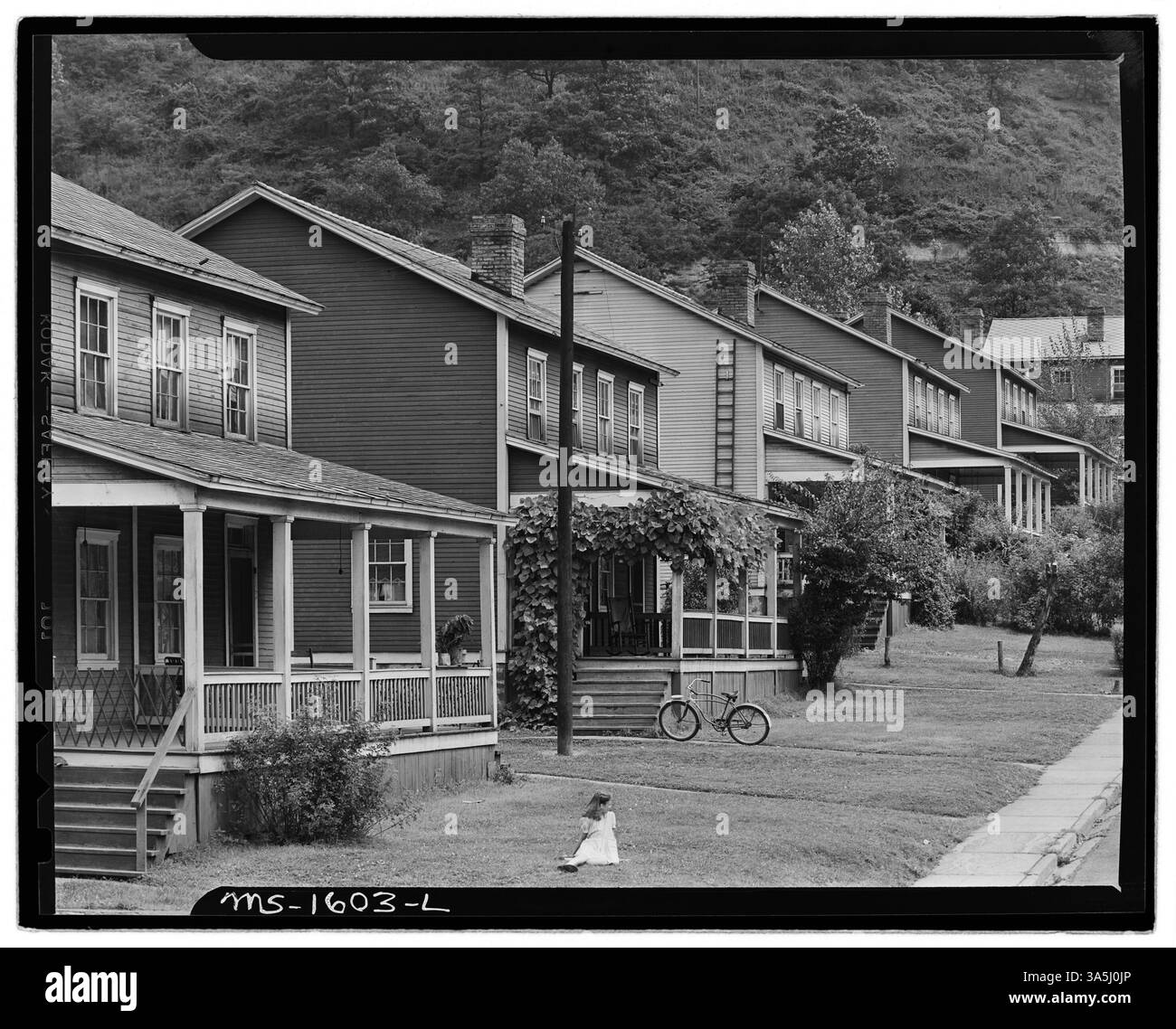 A photograph showing typical housing for workers at the U.S. Coal and ...
