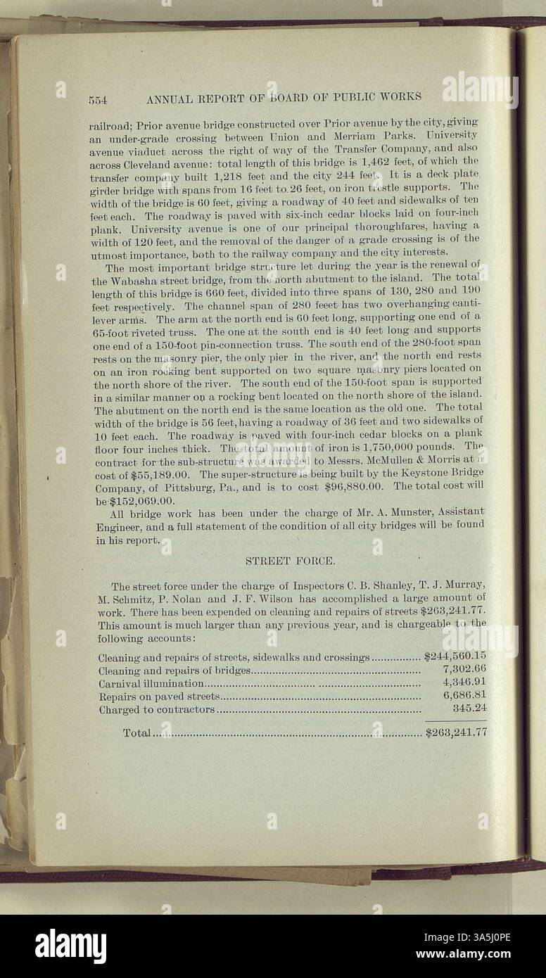 This 1888 report from St. Paul’s Board of Public Works documents the ...