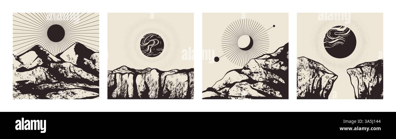 Artistic panoramas Stock Vector Images - Alamy