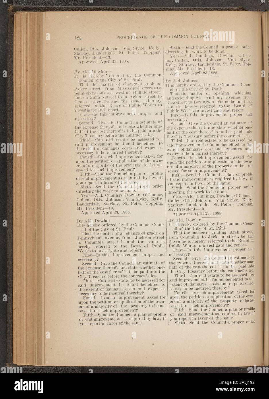 This document offers a comprehensive record of the Saint Paul City Council's actions and ...