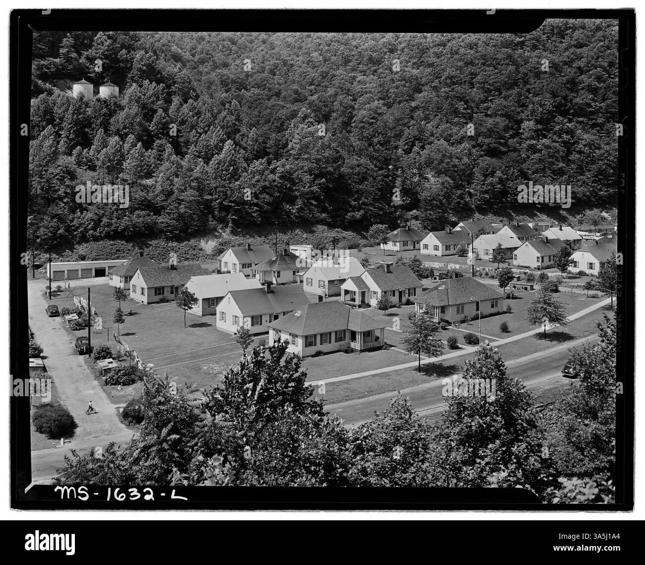Historical photograph residential area Cut Out Stock Images & Pictures ...