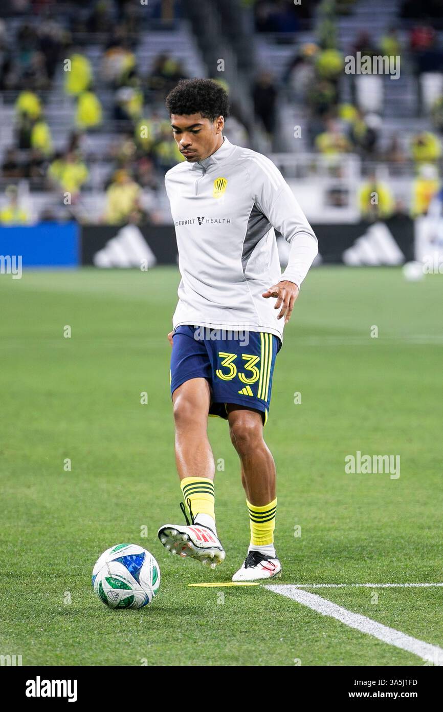 Nashville, USA. 22nd Mar, 2025. Nashville SC defender Chris Applewhite ...