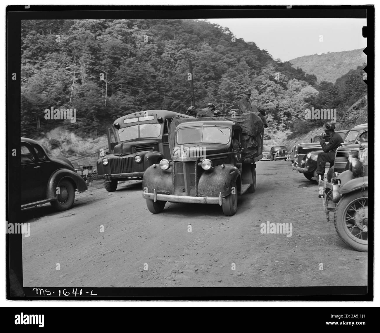Miners at Koppers Coal Division’s Kopperston Mine in Wyoming County ...