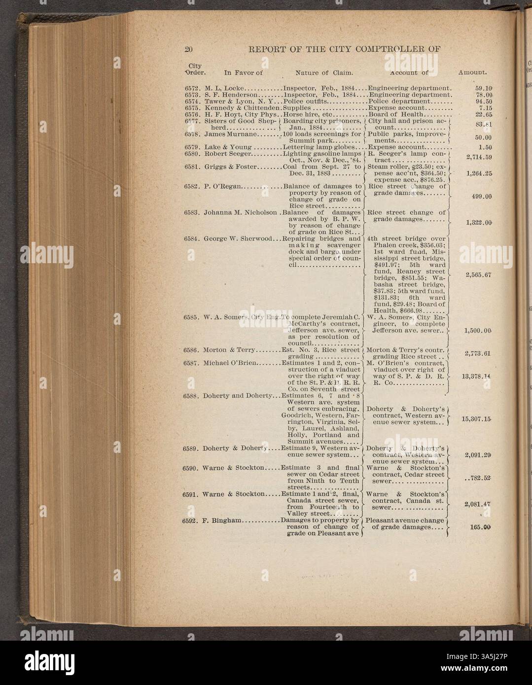The 1885 minutes of the Common Council of Saint Paul provide official ...