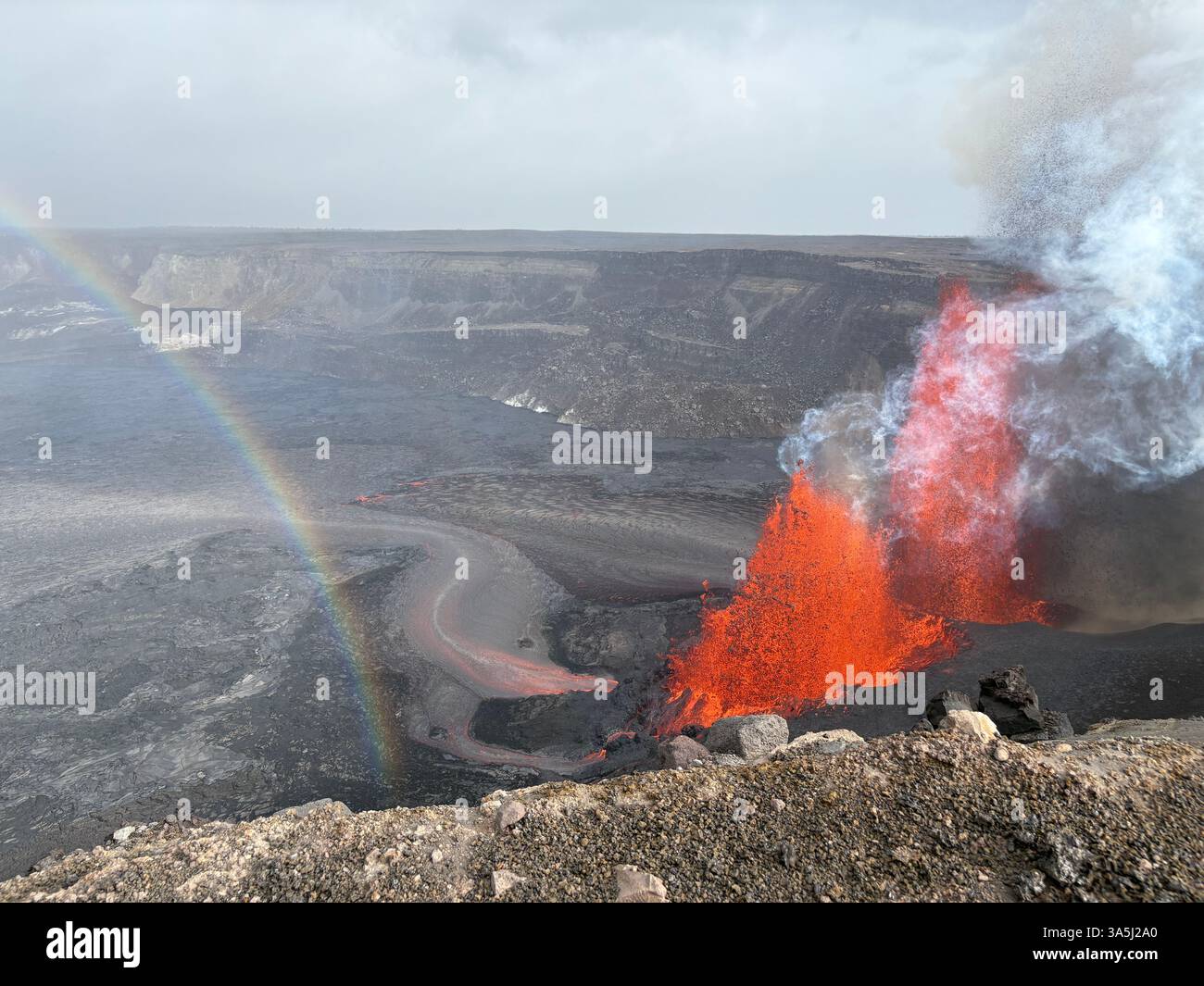 Kilauea, United States of America. 04 March, 2025. Magma shoots 160 ...