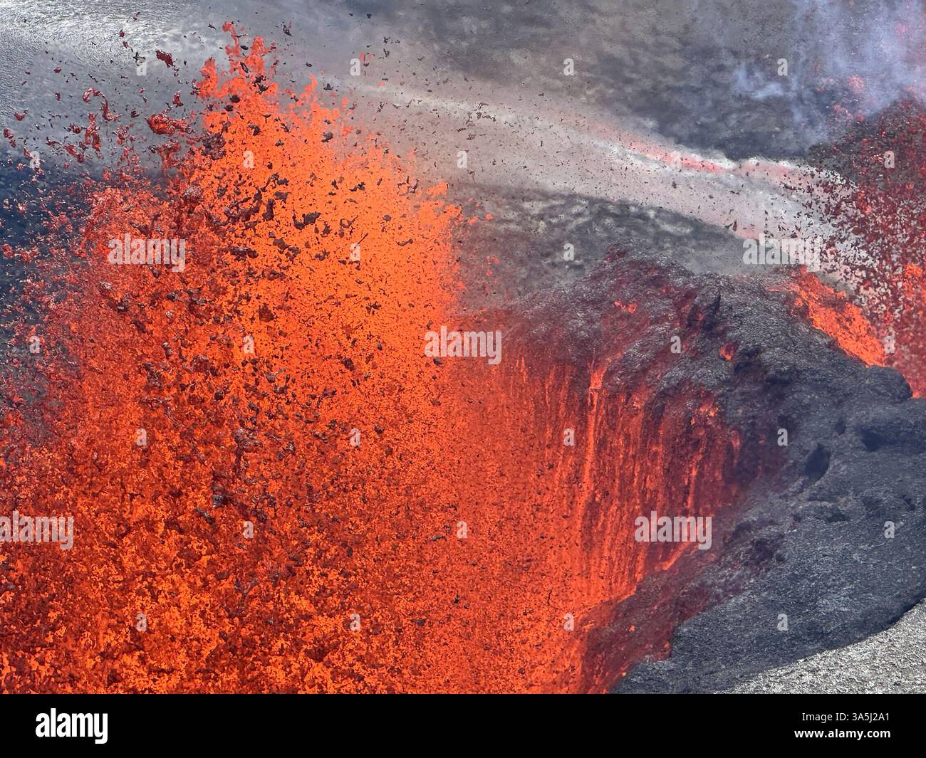 Kilauea, United States of America. 11 March, 2025. View of the northern ...