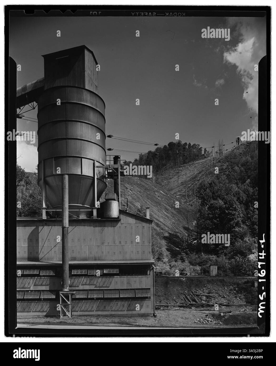 A section of the coal cleaning and sizing plant at Kopperston Mine ...