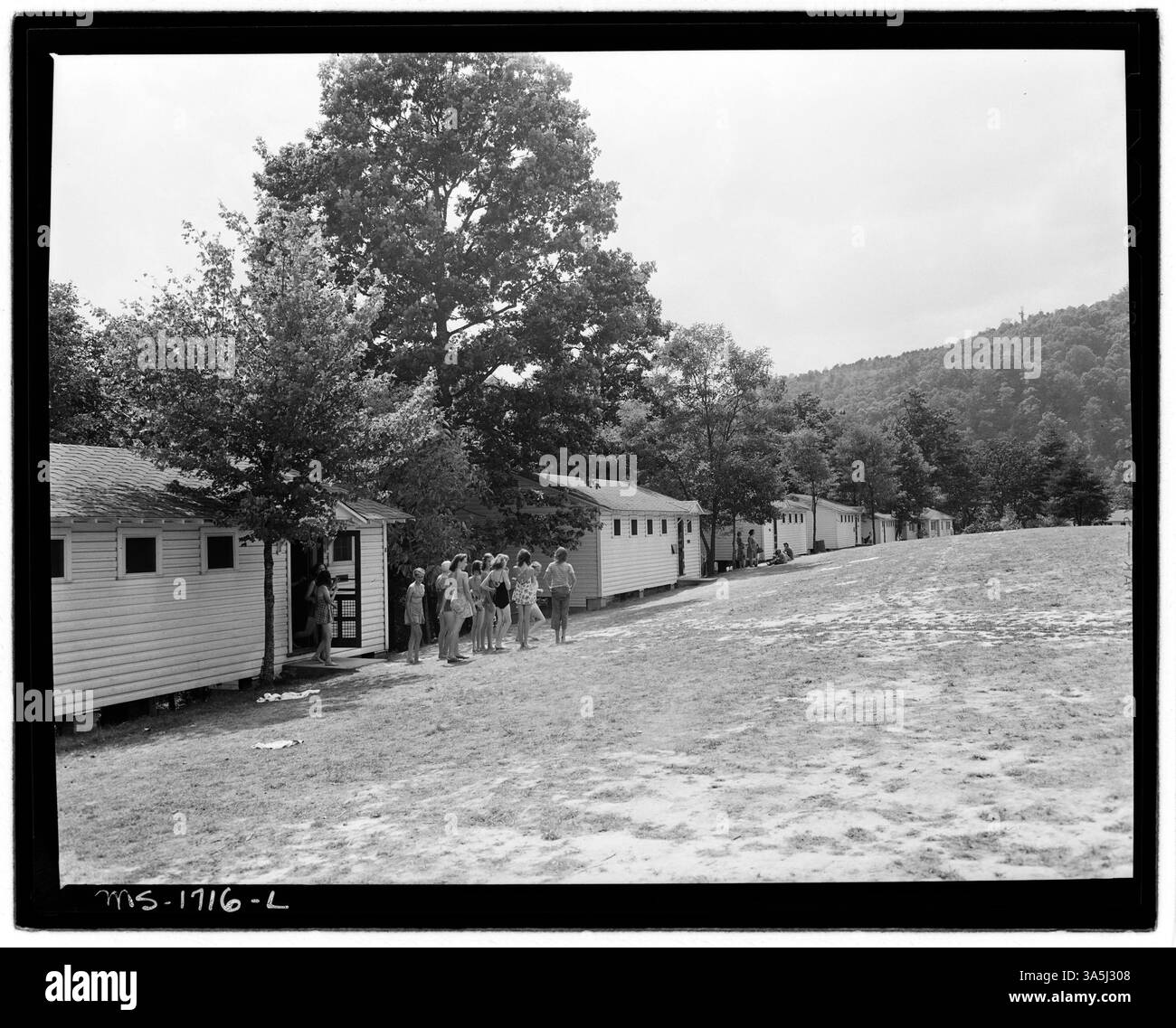A photograph of cottages at Camp Thomas E. Lightfoot in Hinton, West ...