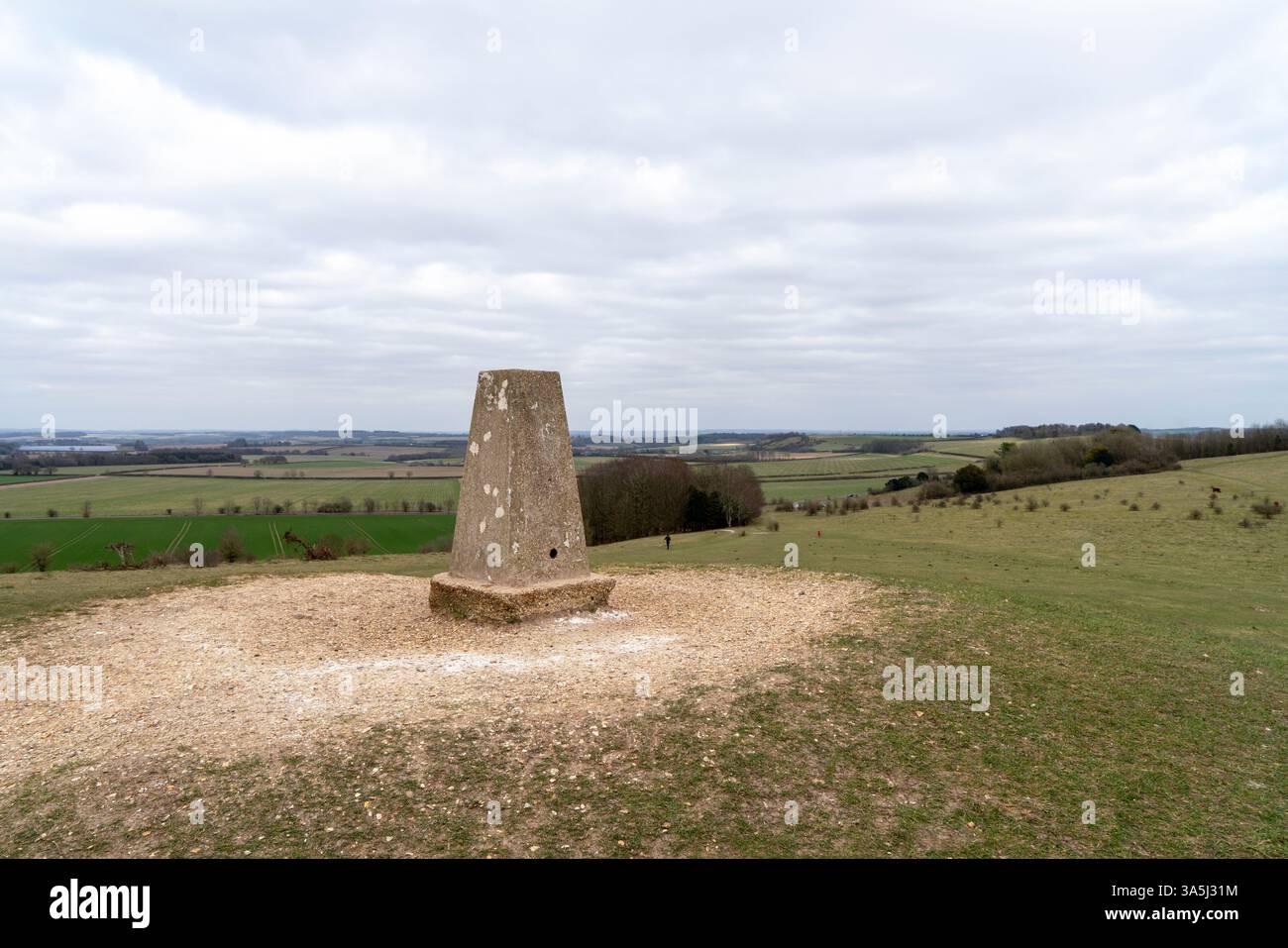 Ordnance Survey triangulation point Stock Photo - Alamy