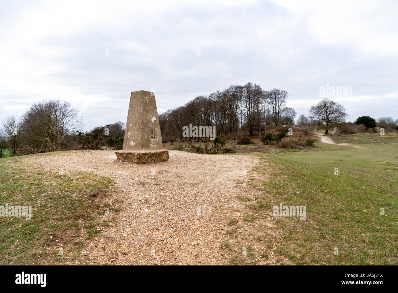 Ordnance Survey triangulation point Stock Photo - Alamy