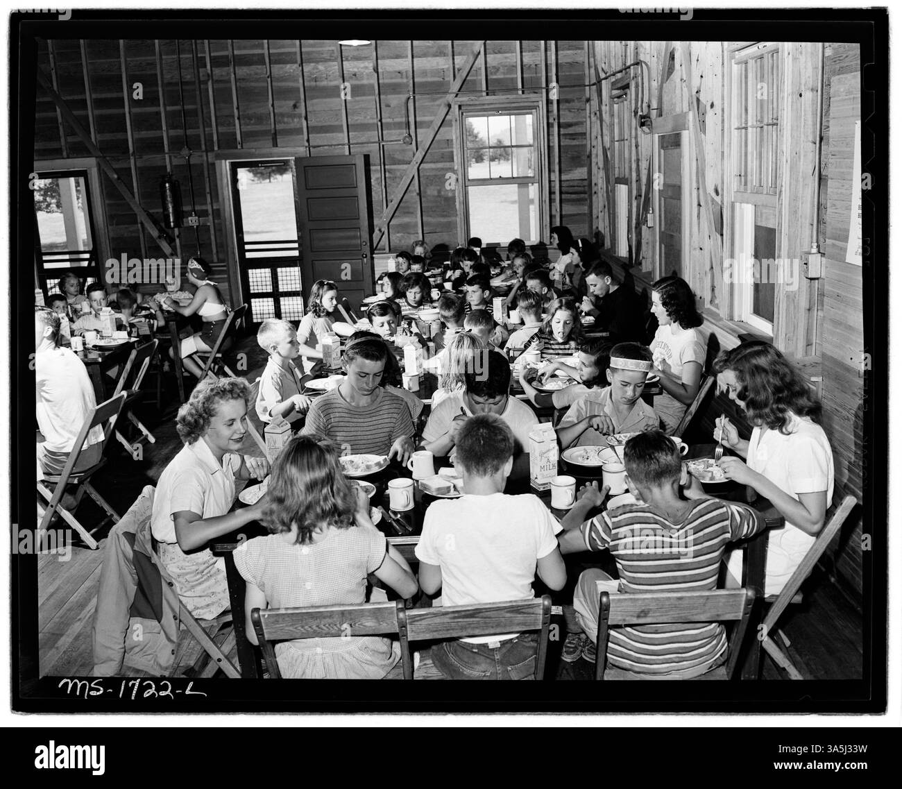 Children at Koppers Recreation Camp, Thomas E. Lightfoot in Hinton ...