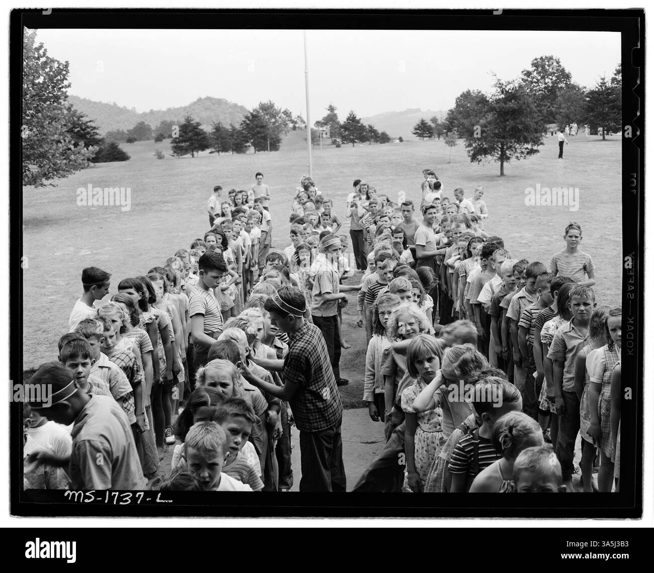 Campers at Camp Thomas E. Lightfoot in Hinton, Summers County, West ...