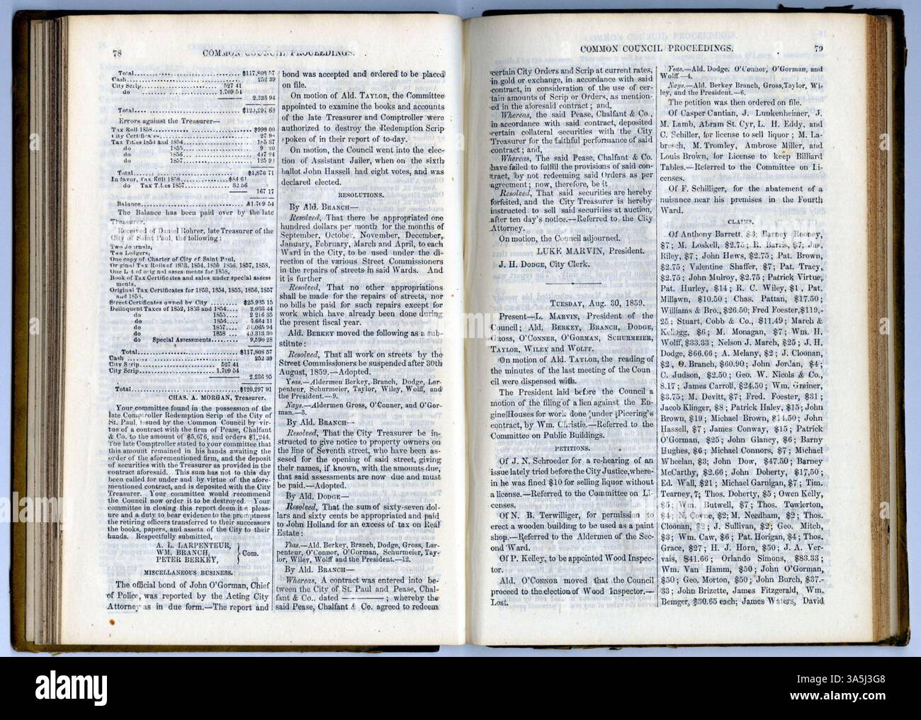 The document includes official accounts of the common councils hi-res ...