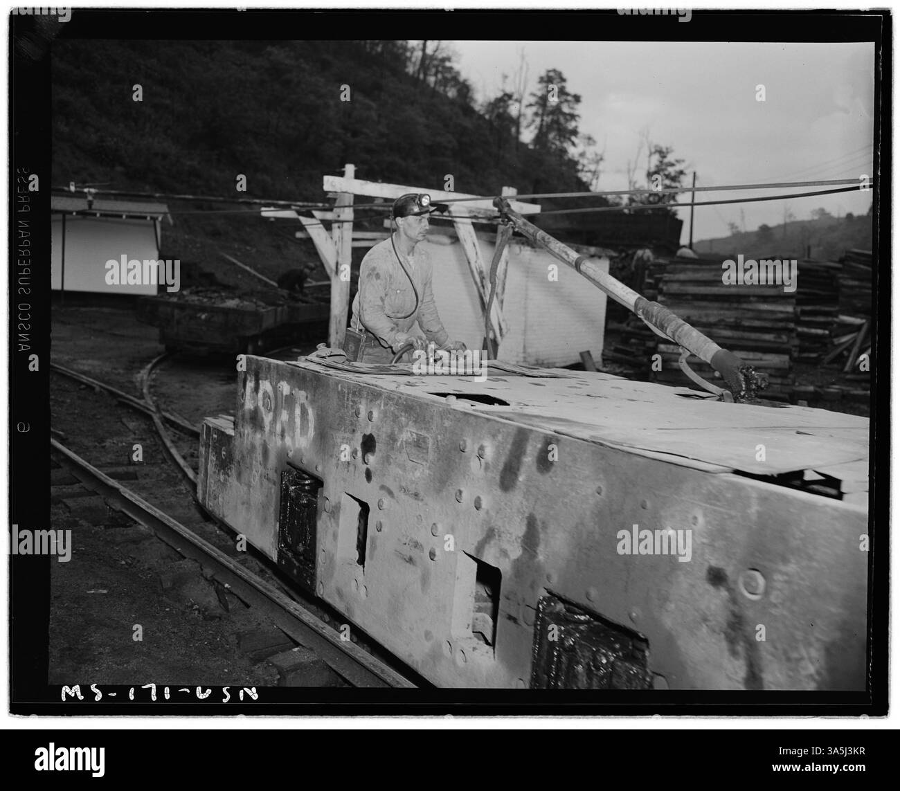 The photo shows the motor for the shuttle cars used in the Pursglove #2 ...