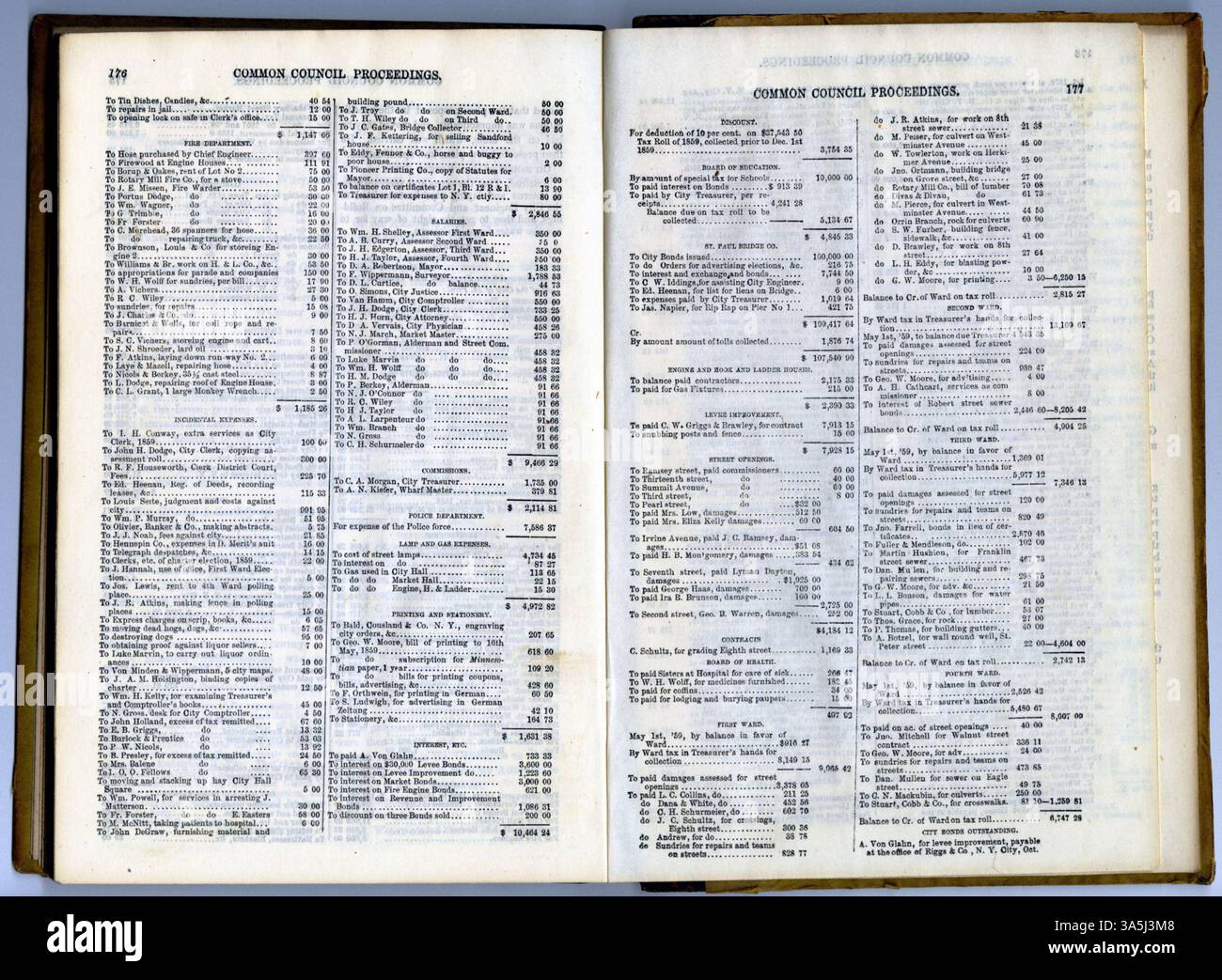 The proceedings of the St. Paul Common Council for 1859-1860 ...