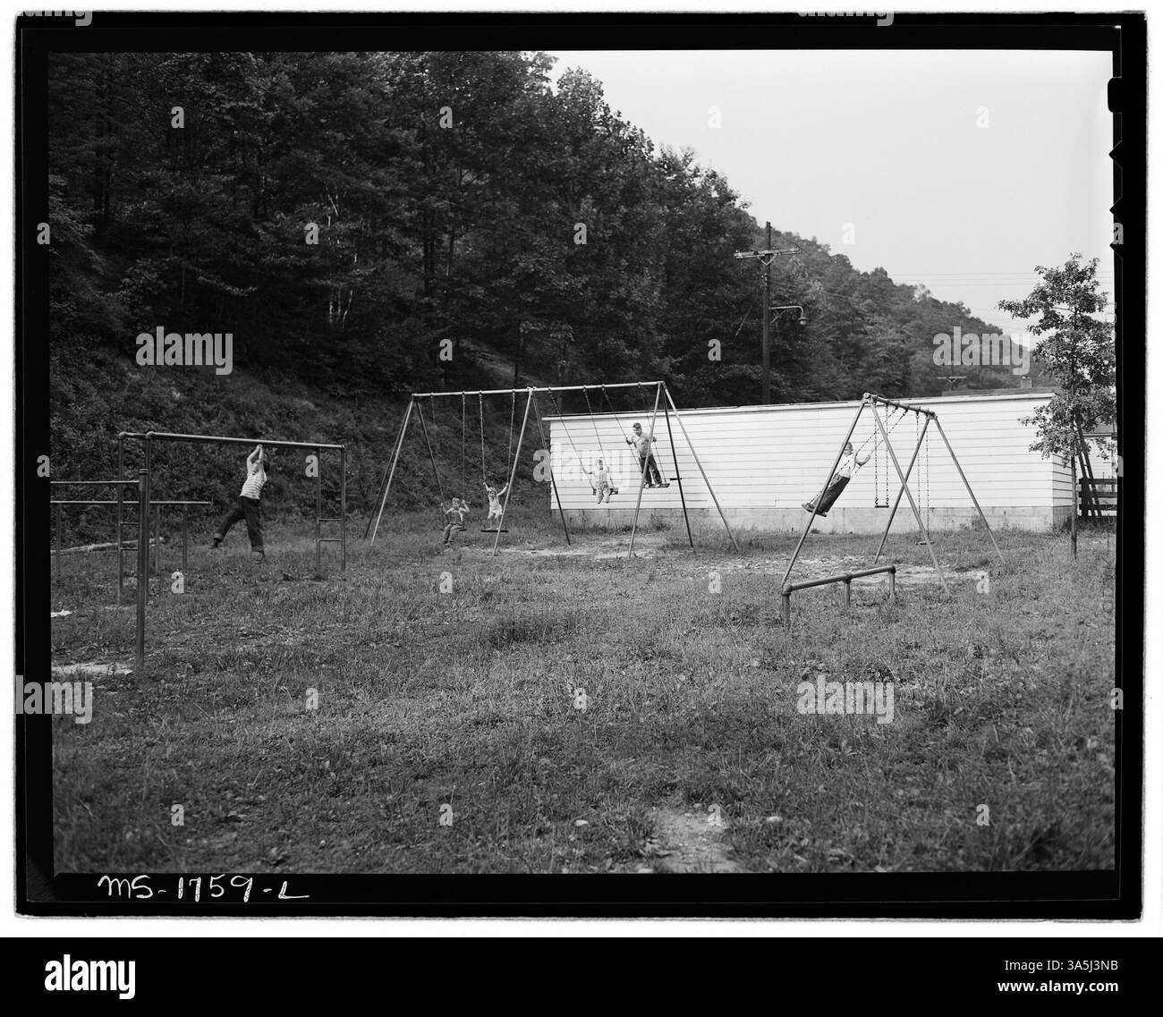 One of the playground areas in the company housing project at Koppers ...