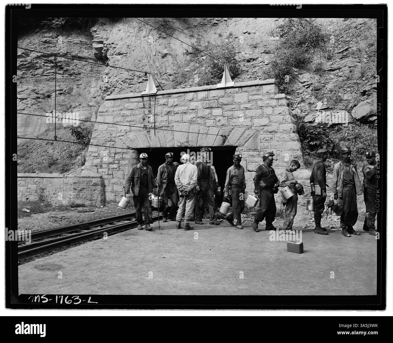 Miners at Koppers Coal Division's Kopperston Mines in Wyoming County ...