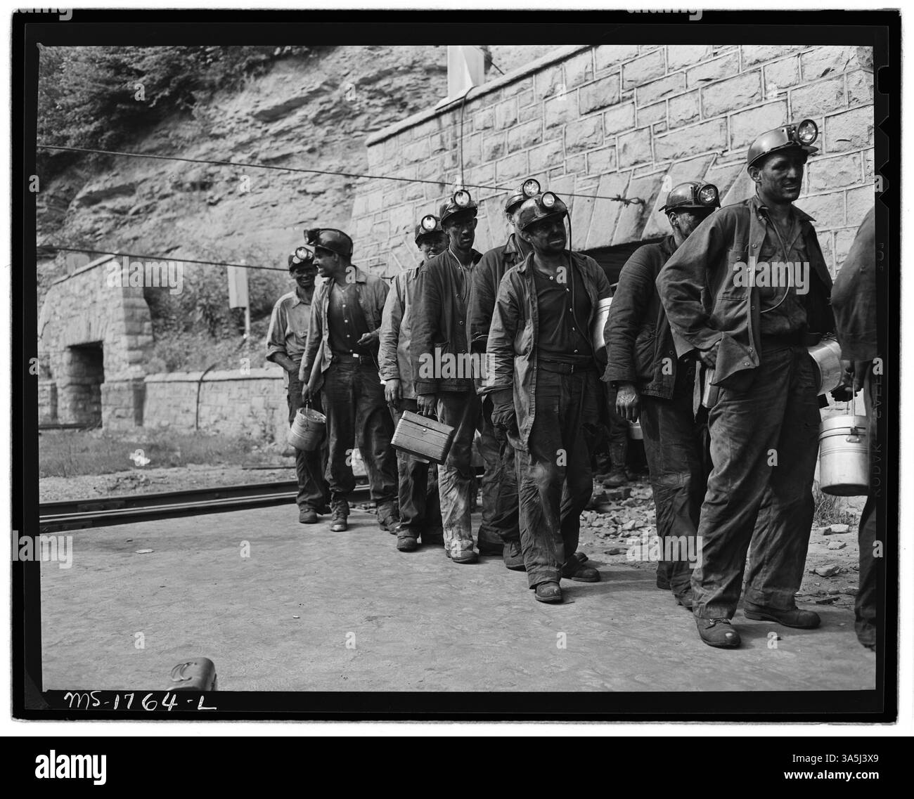Miners at Koppers Coal Division’s Kopperston Mines in Wyoming County ...
