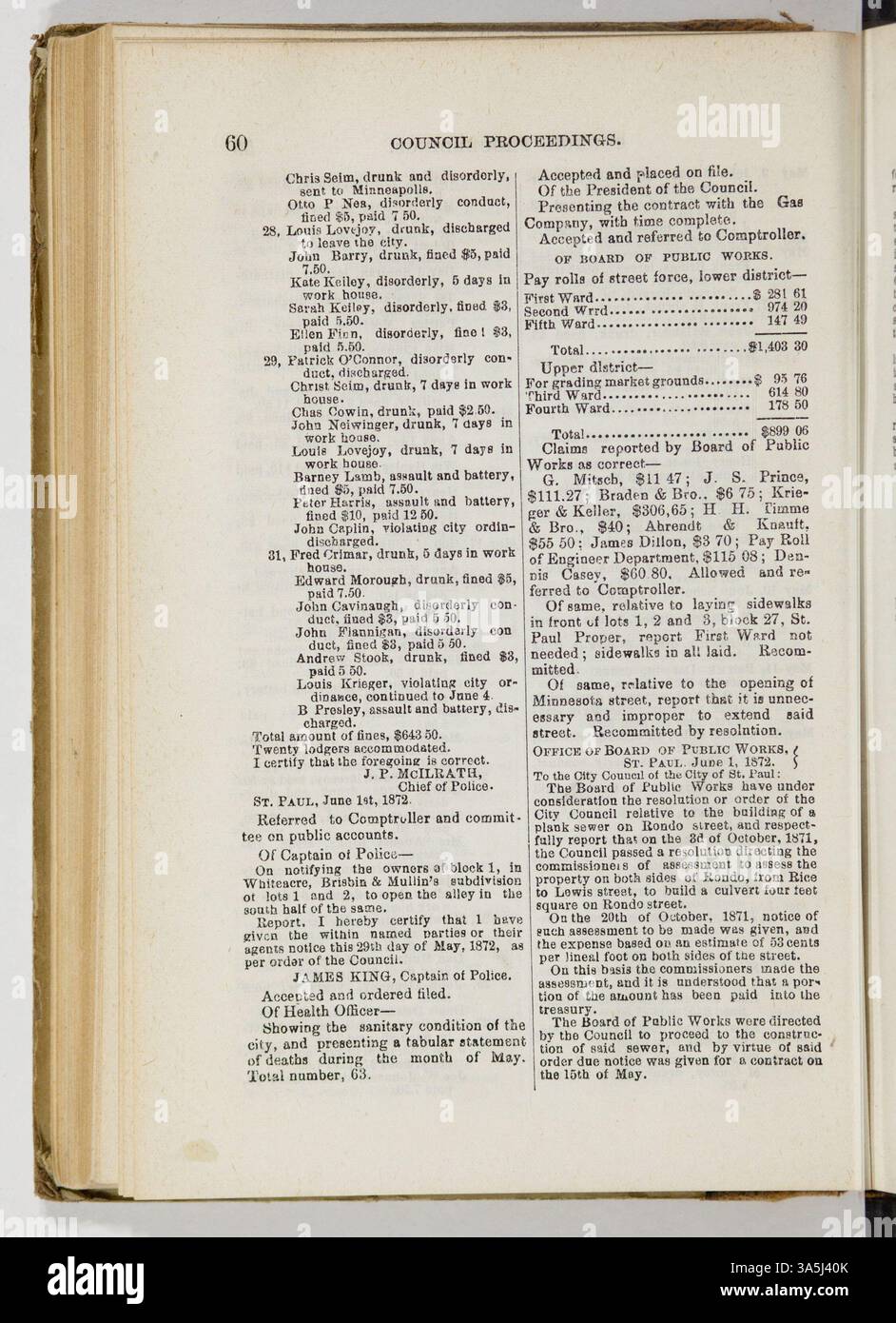 This historical record captures the work of the Saint Paul Common ...