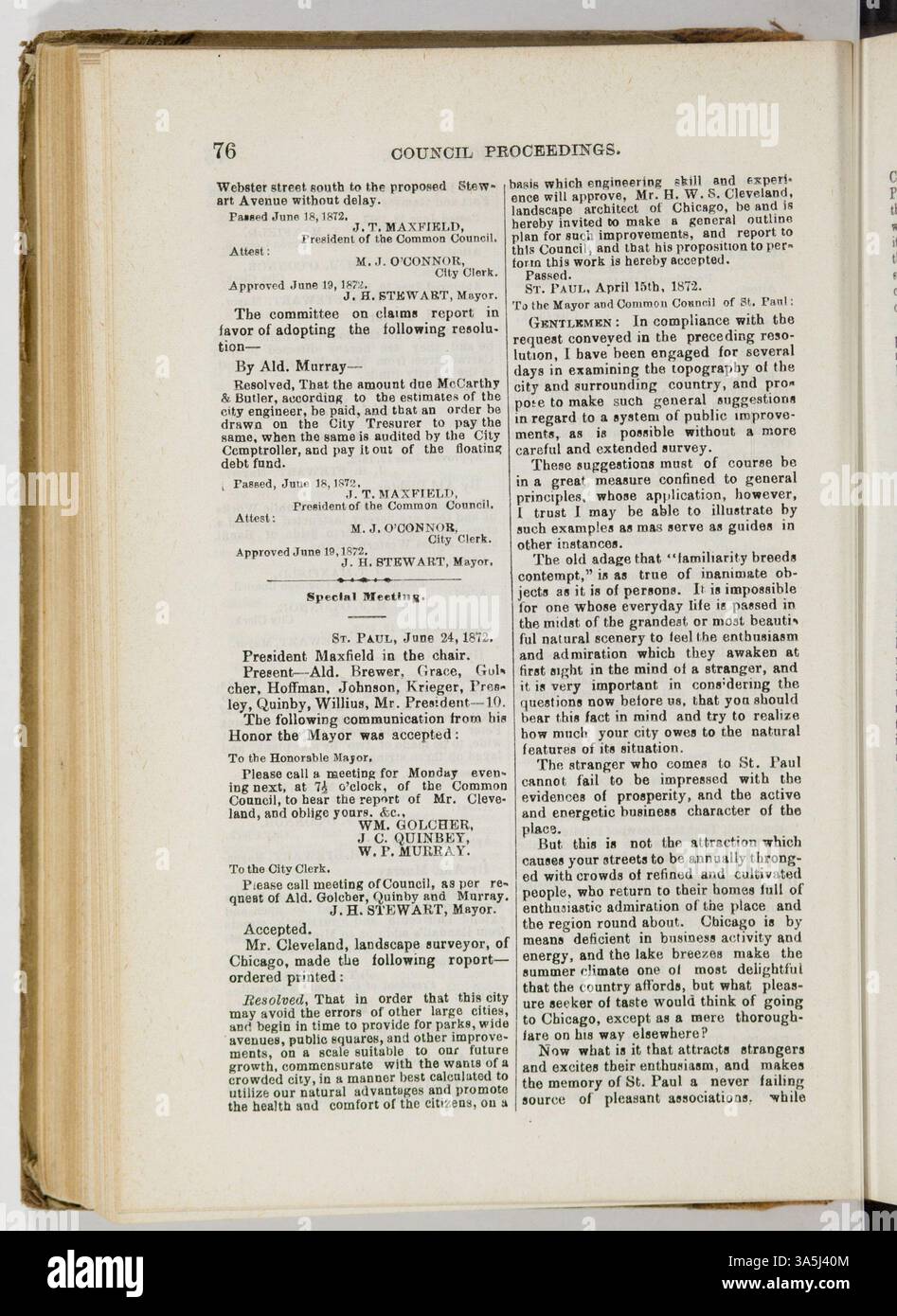 This compilation of st paul city council activities from april hi-res ...
