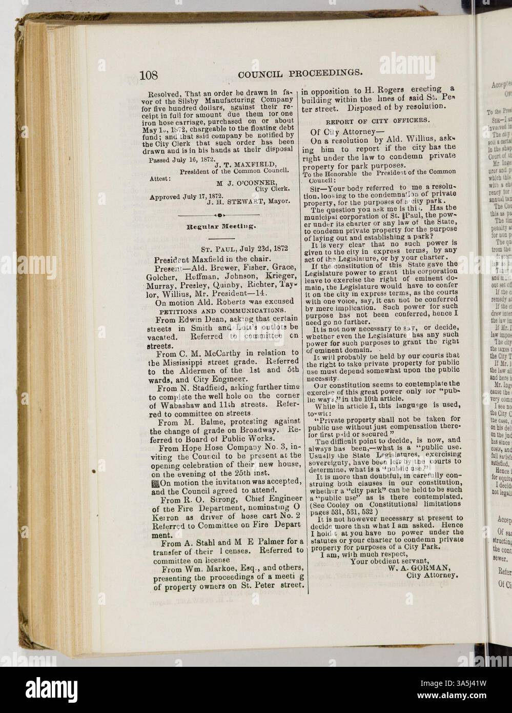 This volume compiles the actions of the St. Paul City Council from ...