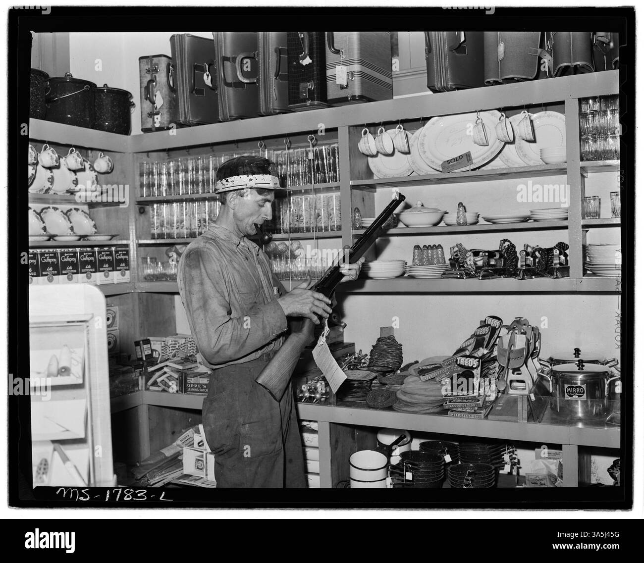 In this 1946 photograph, C.R. Hatfield, a miner from the Kopperston ...
